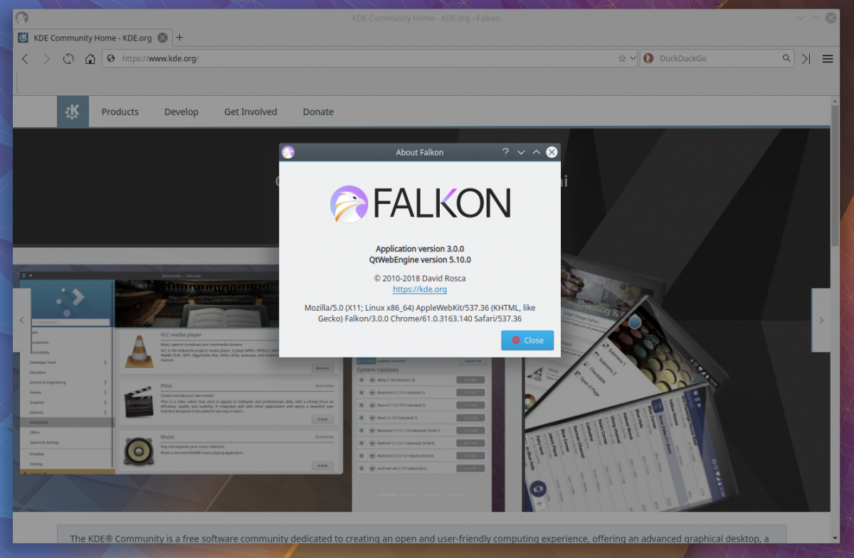 Brand new Falkon browser has been released – clivejo:~